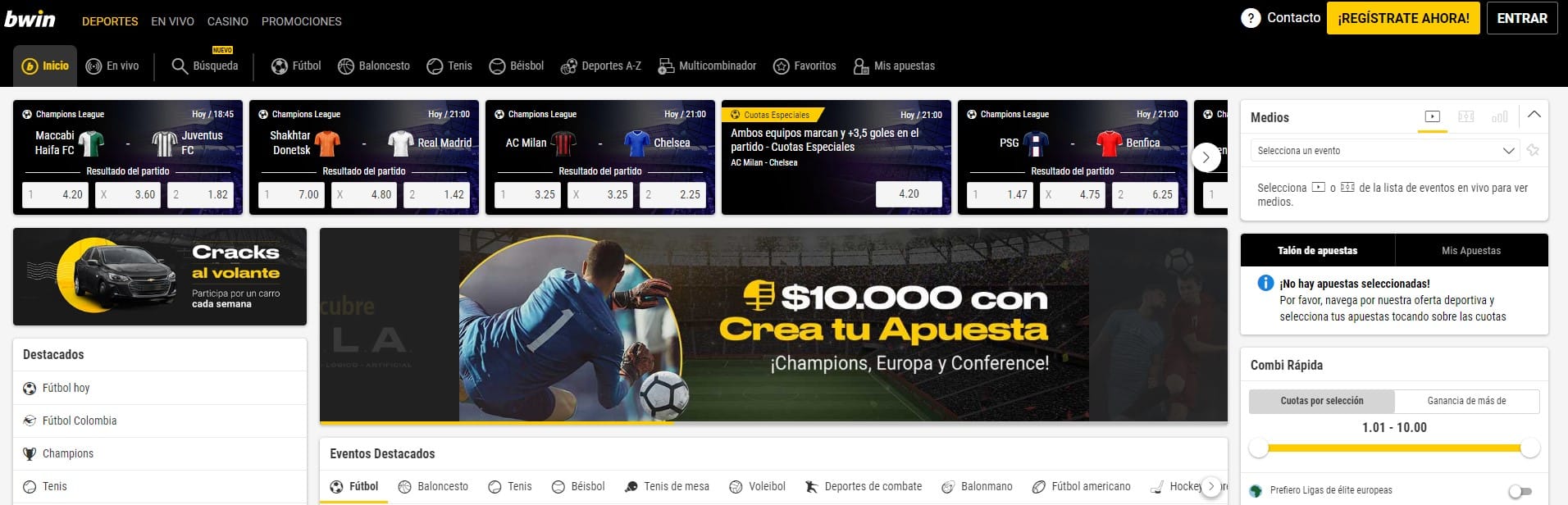 Bwin Colombia: todo lo que necesitas saber